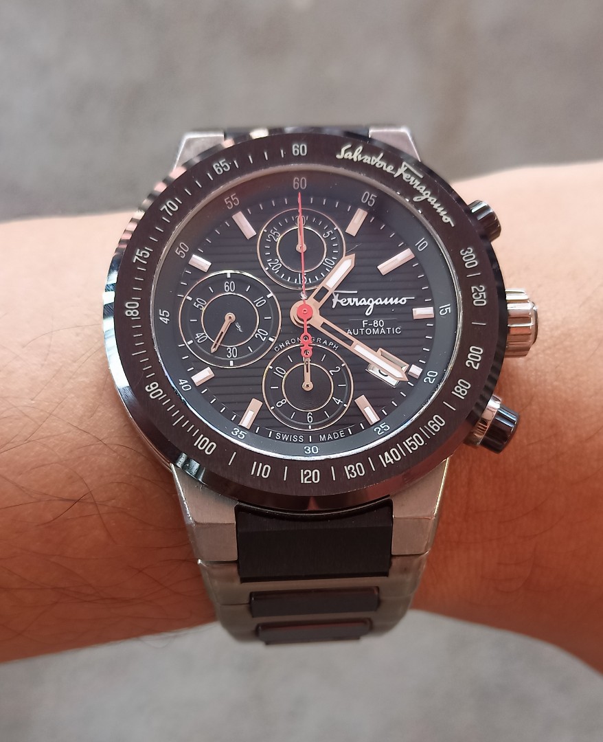 Salvatore Ferragamo F-80 automatic chronograph, Luxury, Watches on ...