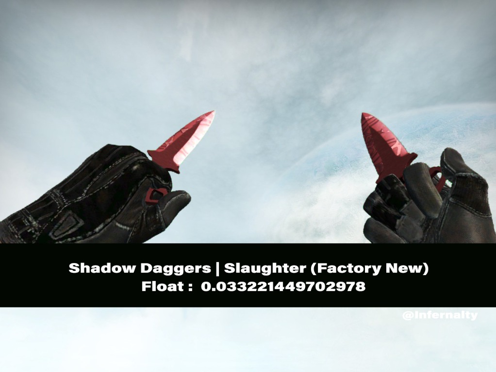Shadow Daggers Slaughter FN CSGO SKINS KNIVES, Video Gaming, Gaming ...