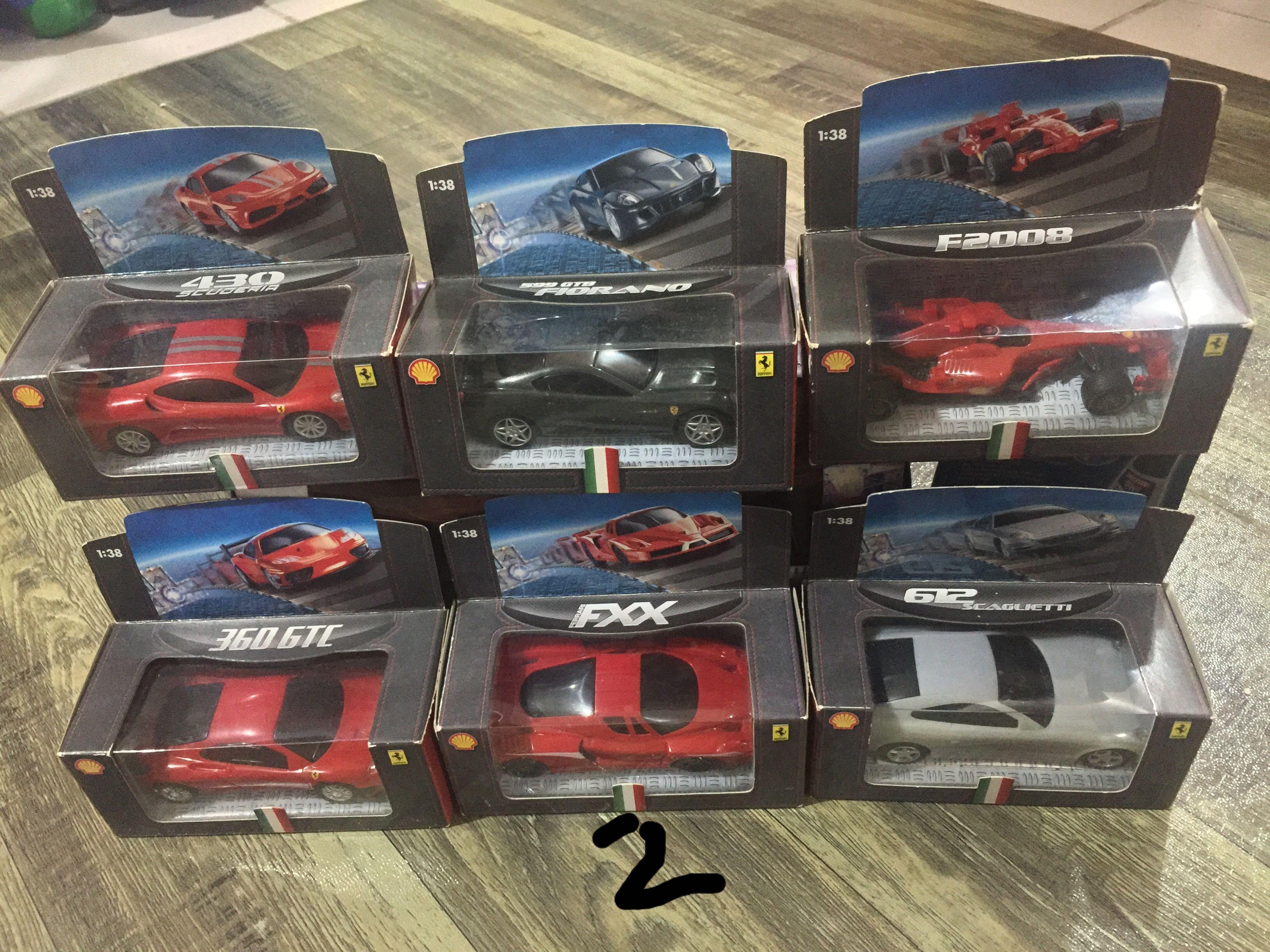 Shell Ferrari collection complete set 1:38, Hobbies & Toys, Toys ...