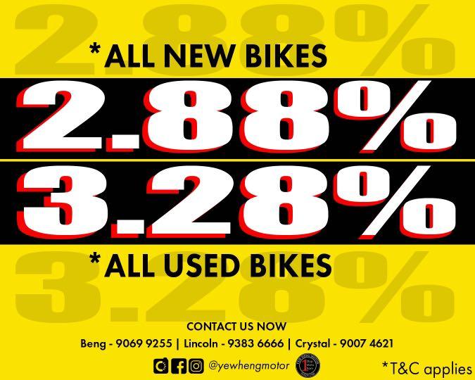 Special Interest Rate for all New & Used Motorcycle- Honda Yamaha Aerox ...