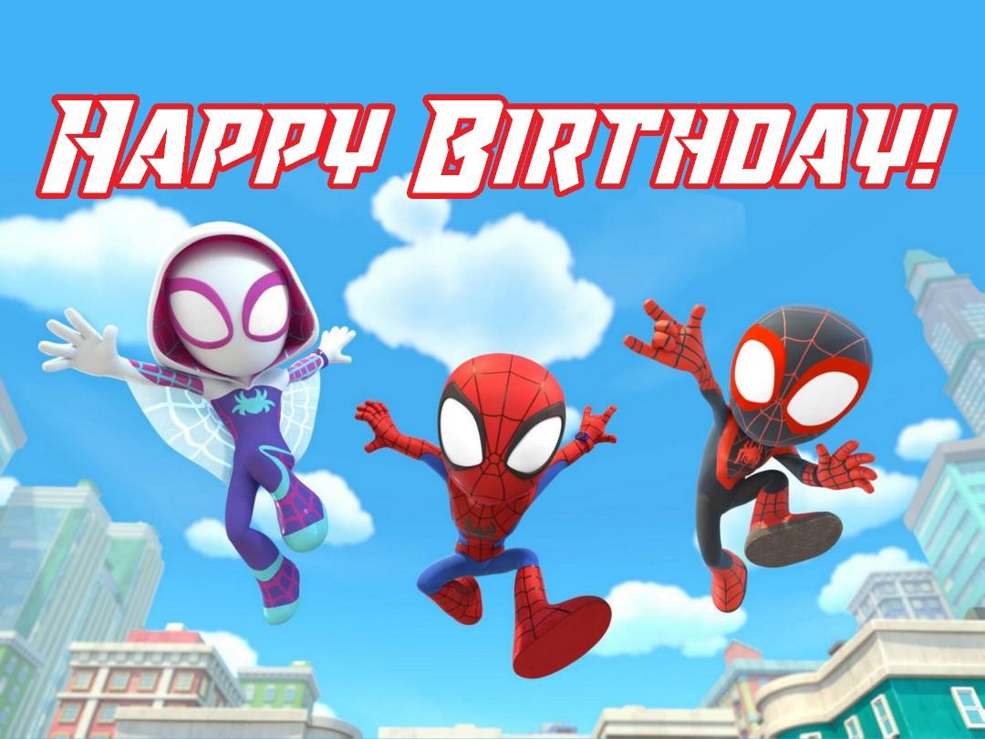 Spiderman Birthday Tarp and Party Supplies, Everything Else on Carousell