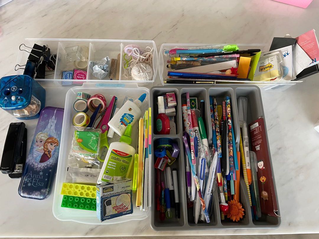 Stationary bundle including trays, Hobbies & Toys, Stationery & Craft ...