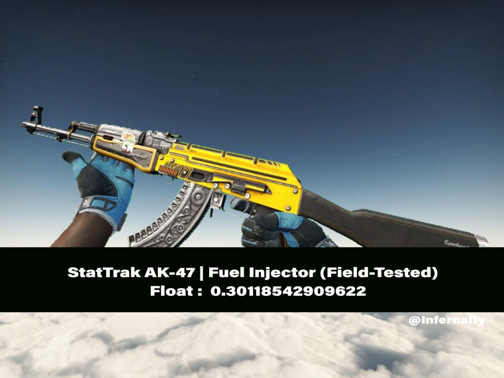 StatTrak AK-47 Fuel Injector FT CSGO SKINS KNIVES, Video Gaming, Gaming ...