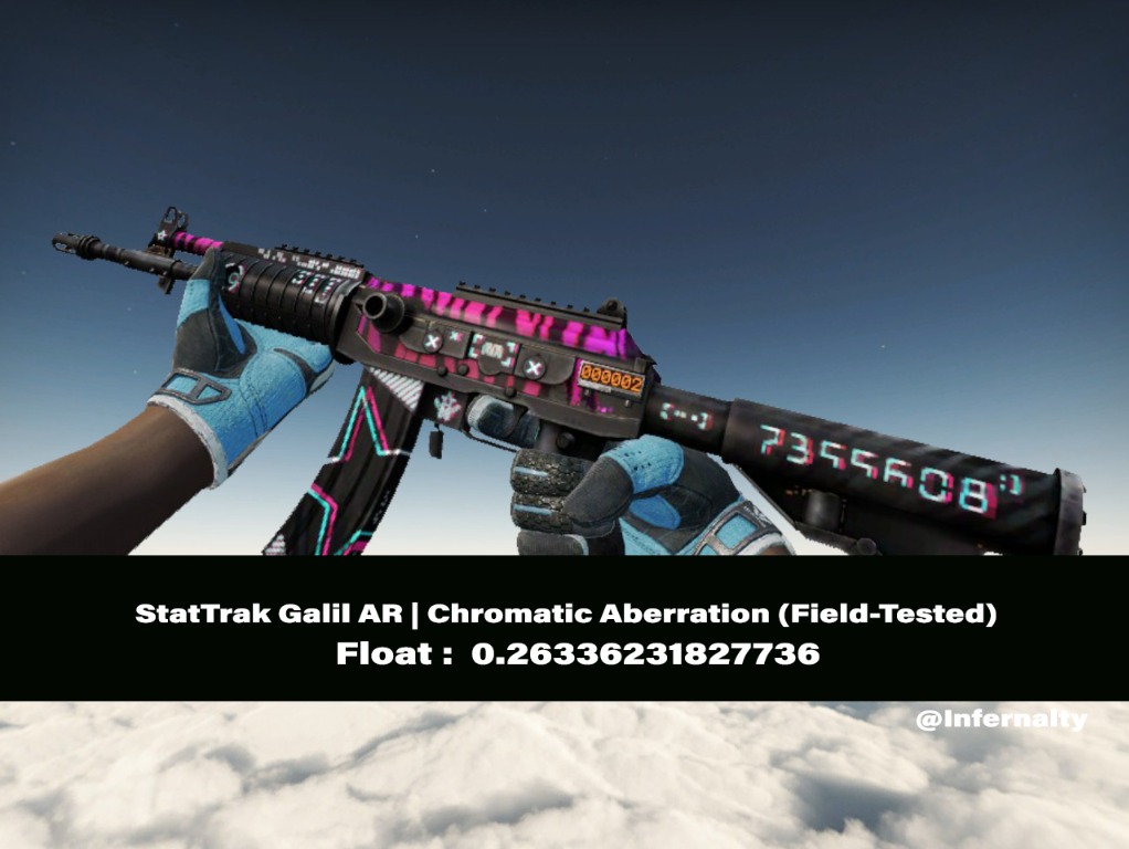 StatTrak Galil AR Chromatic Abberration FT CSGO SKINS KNIVES, Video Gaming, Gaming Accessories ...