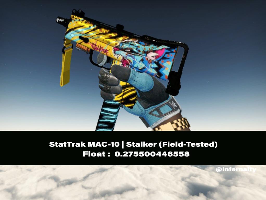 StatTrak MAC-10 Stalker FT CSGO SKINS KNIVES, Video Gaming, Gaming ...