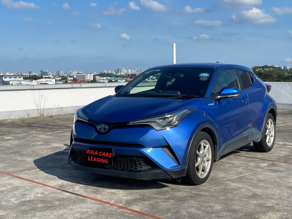 TOYOTA CHR HYBRID RARE BLUE UNIT WITH LEATHER FOR RENT GOJEK PARTNER ...