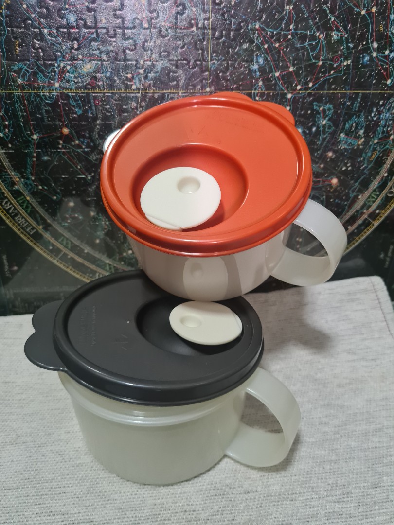 Tupperware Crystalwave Soup Mug Set (2), Furniture & Home Living ...
