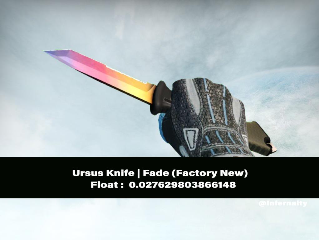 Ursus Knife Fade FN CSGO SKINS KNIVES, Video Gaming, Gaming Accessories, In-Game Products on ...