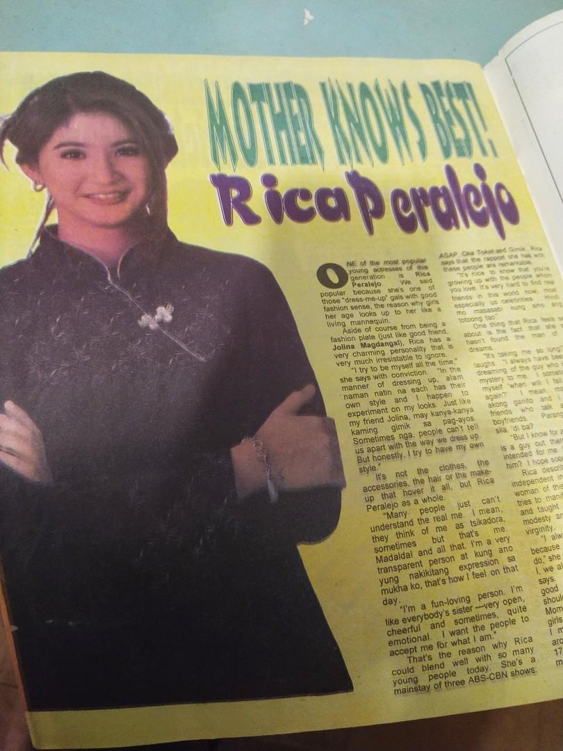 vintage magazine with Rica Peralejo/Maria Clara Today magazine/1998 ...