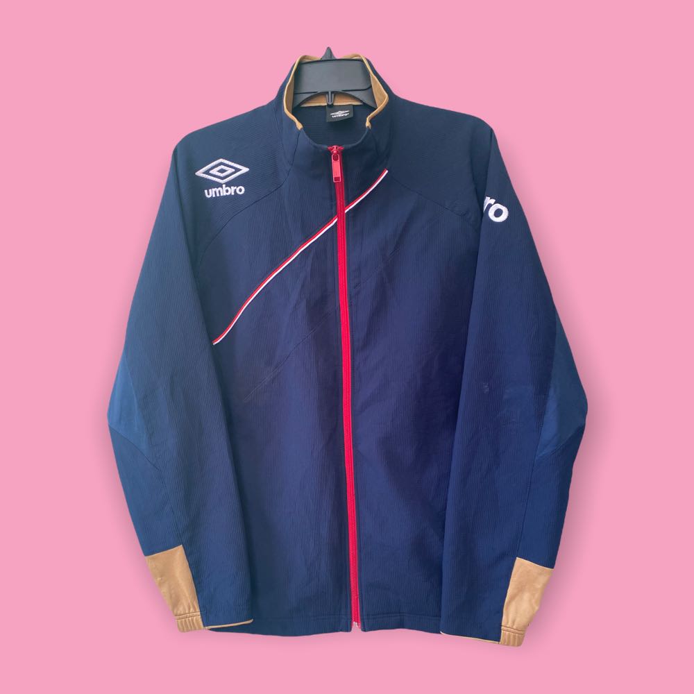 vintage umbro jacket with red and gold details, Men's Fashion, Coats ...