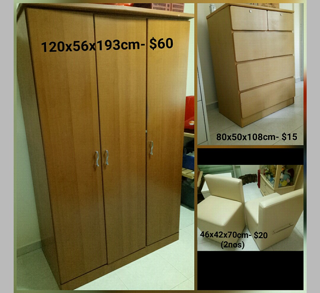 Wardrobe , Drawer , Chairs, Furniture & Home Living, Furniture, Shelves ...