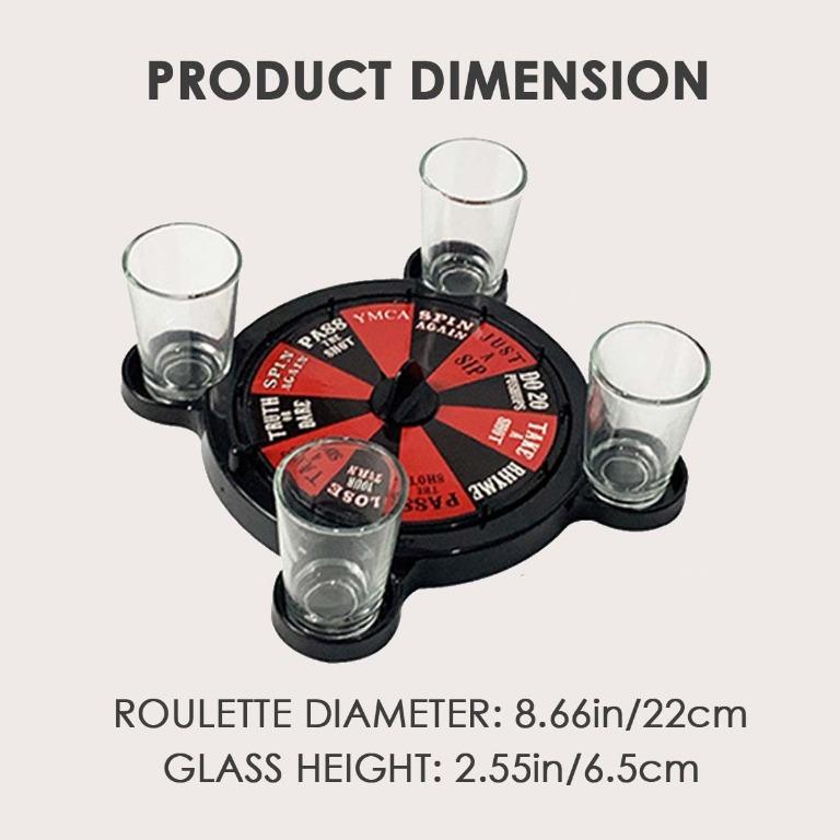 Wheel of Shot Spin The Wheel, Hobbies & Toys, Stationary & Craft ...