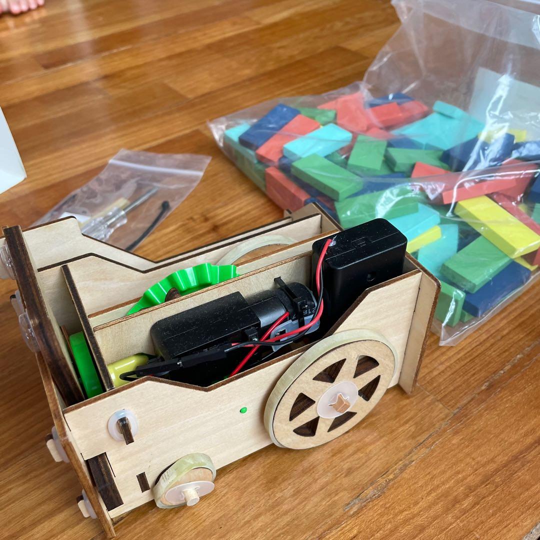 Wooden Domino Stacking Machine, Hobbies & Toys, Toys & Games on Carousell