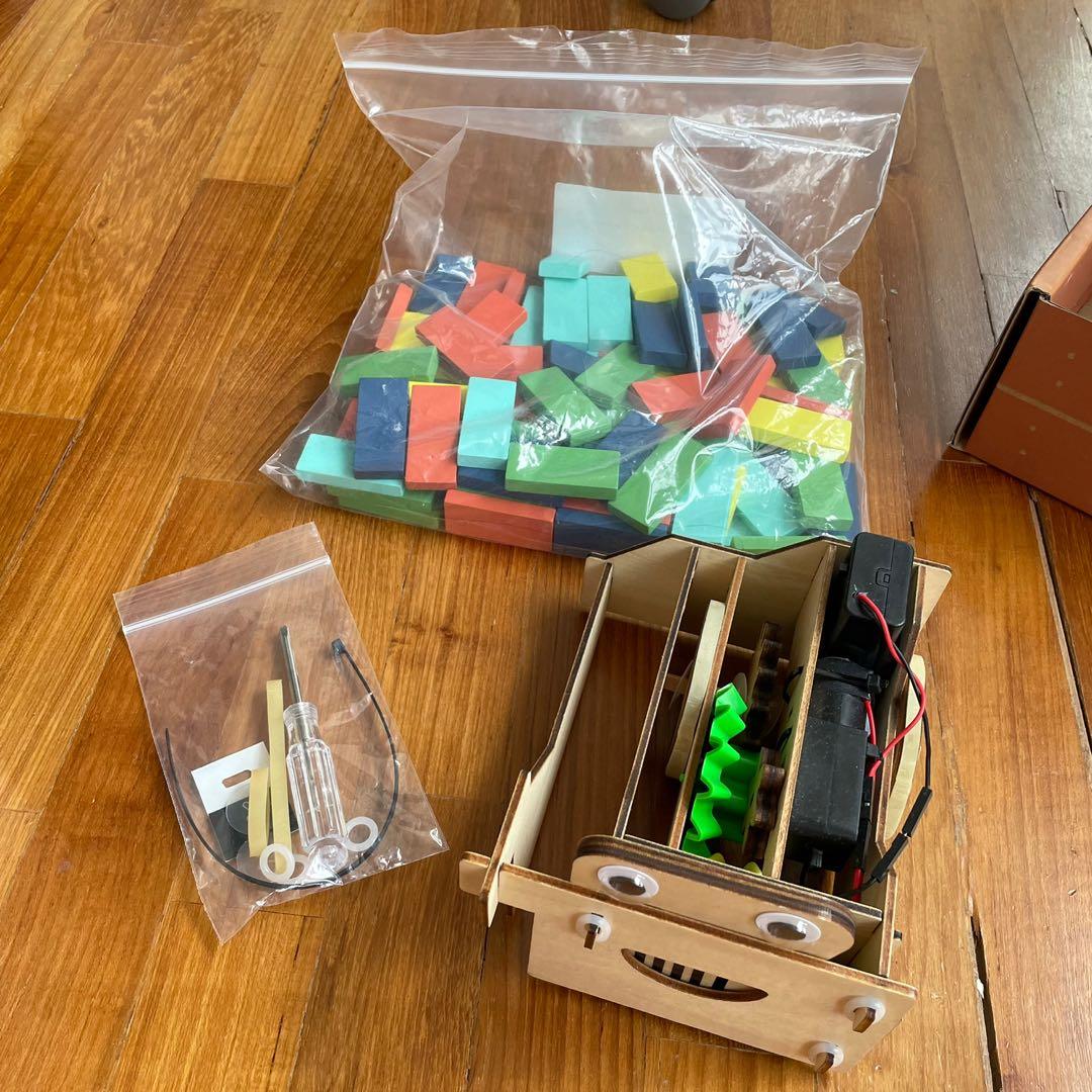 Wooden Domino Stacking Machine, Hobbies & Toys, Toys & Games on Carousell
