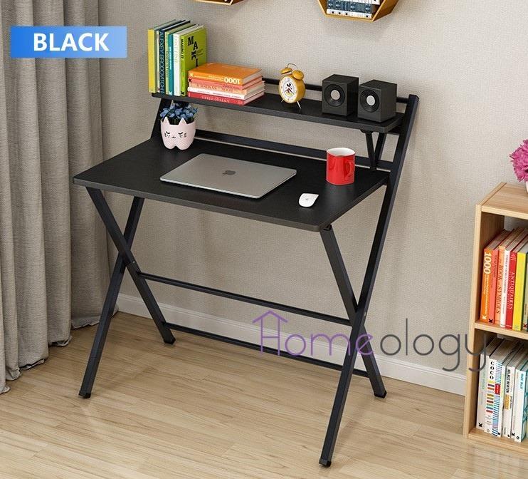 2 Tier 83cm Foldable Table Study Table, Furniture & Home Living, Furniture, Tables & Sets on ...