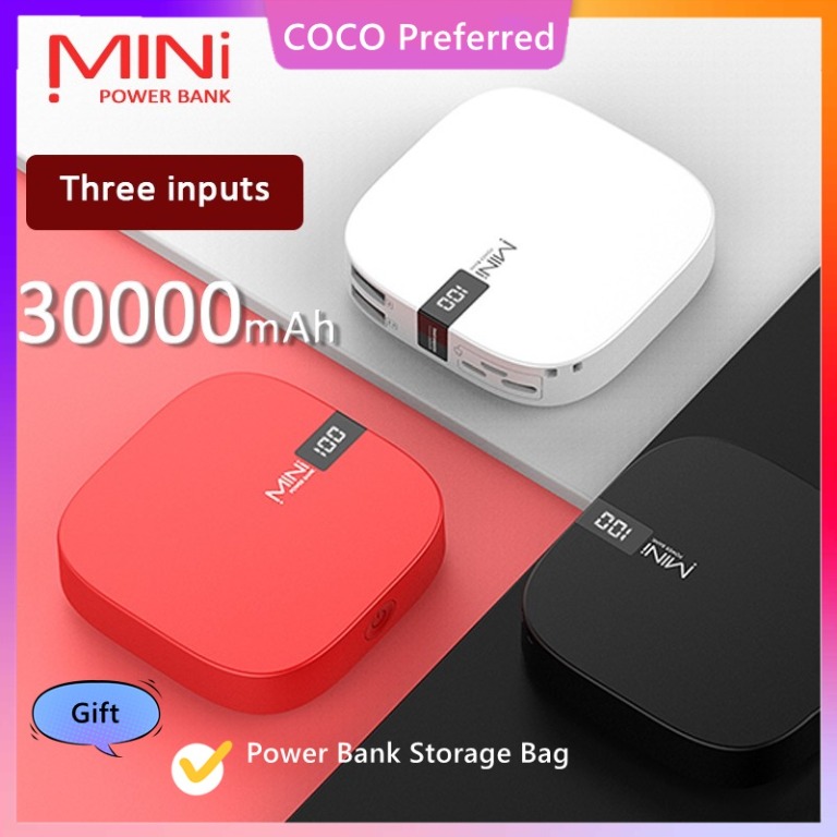 30000mAh Portable Mini PowerBank Digital Display PowerBank External ...
