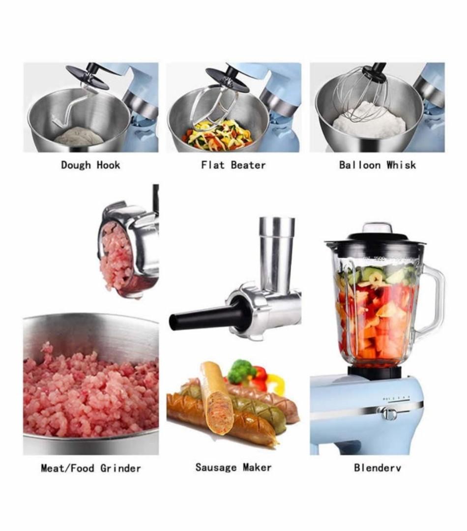 Aifeel Kitchen Mixers - 1200W Multifunction Electric Stand Mixer - with 5L Food Grade Bowl ...