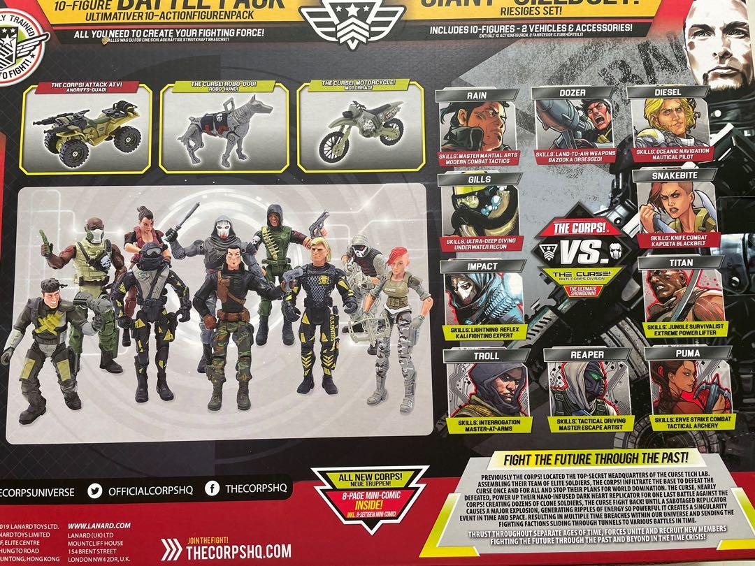 Authentic The Corps Ultimate Military Army Battle Pack with Comic Book ...