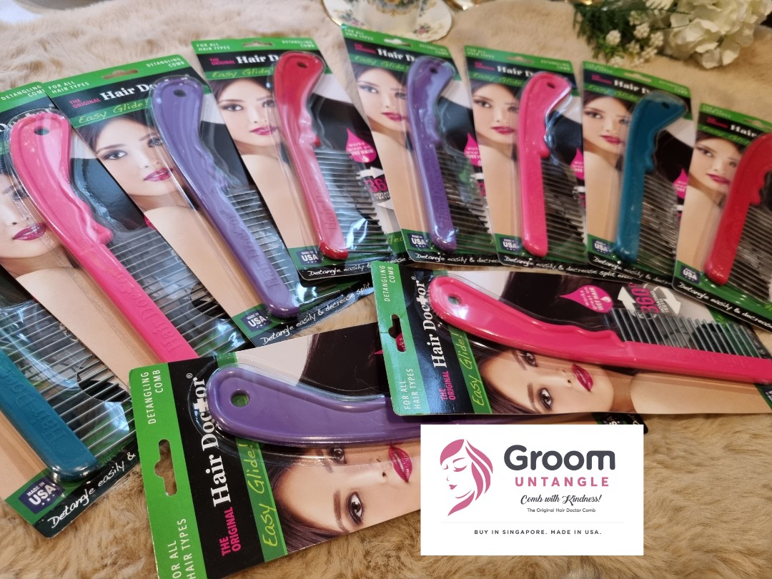 Authentic Hair Doctor Comb - Extra Long & Tiny Tooth Combs, Beauty ...