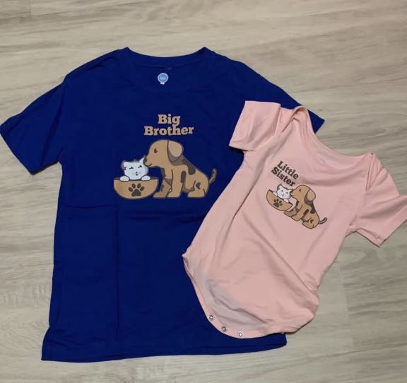 Big brother little sister clothing set, Babies & Kids, Babies & Kids ...