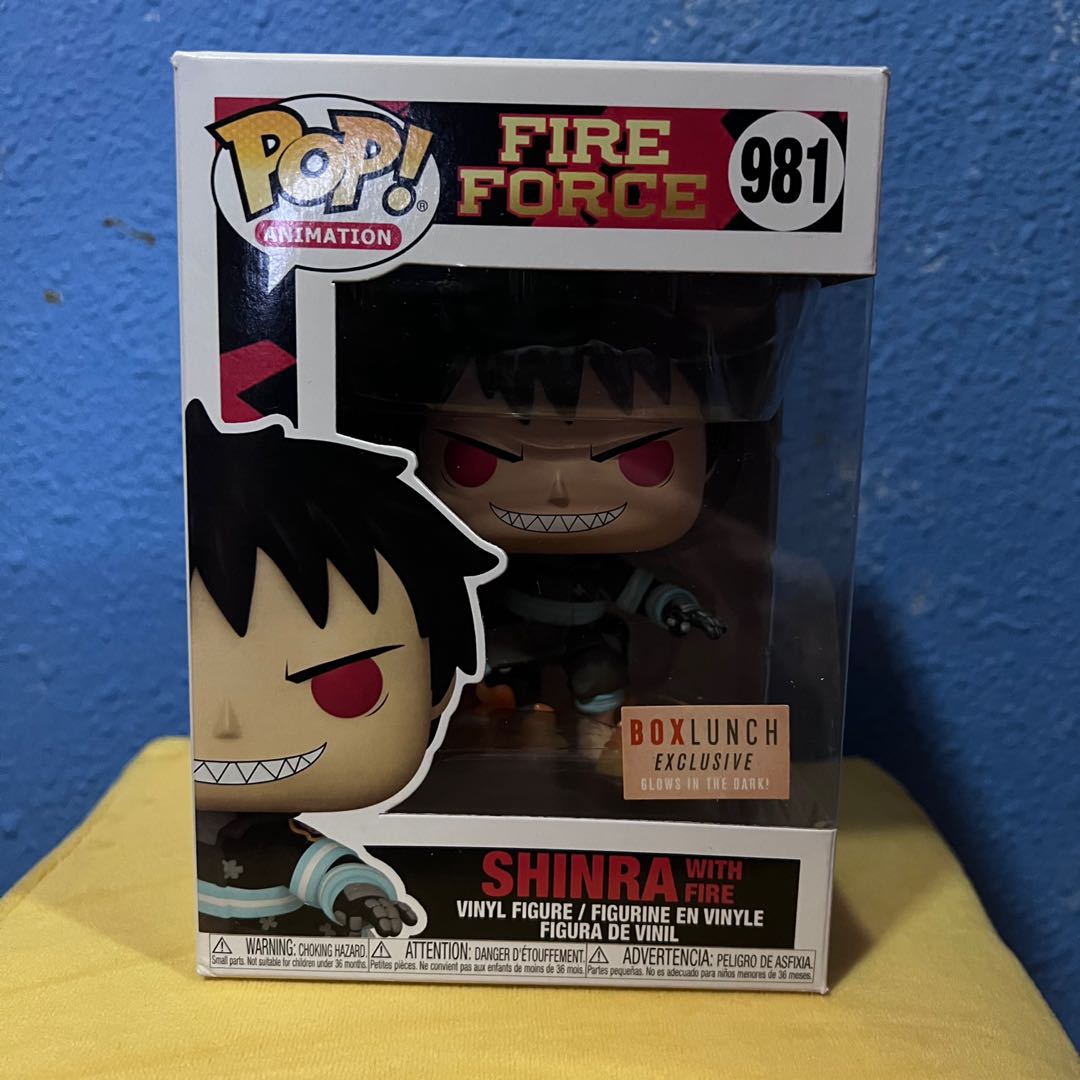 BoxLunch Exclusive GITD Shinra Funko Pop, Hobbies & Toys, Memorabilia ...