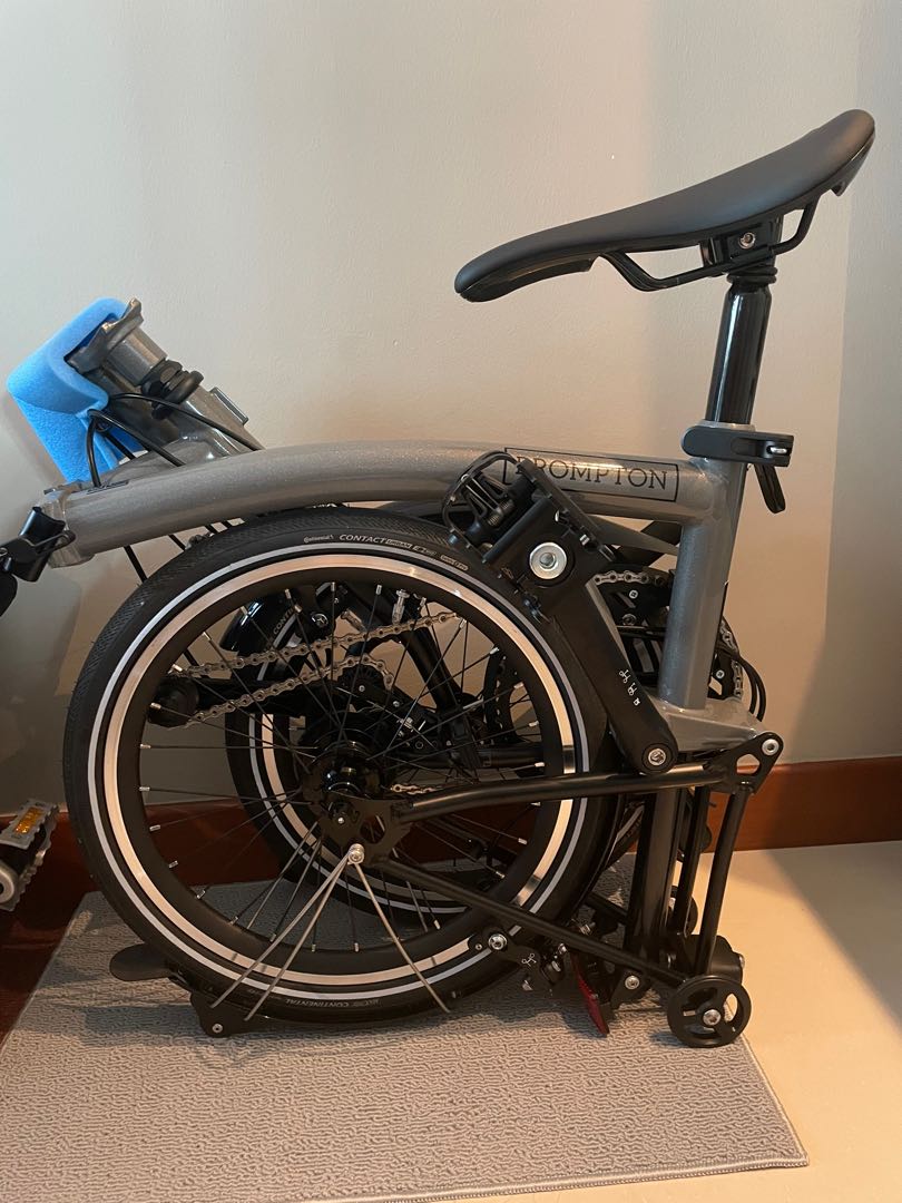 Brompton P line Storm Grey H-bar (H4L), Sports Equipment, Bicycles ...