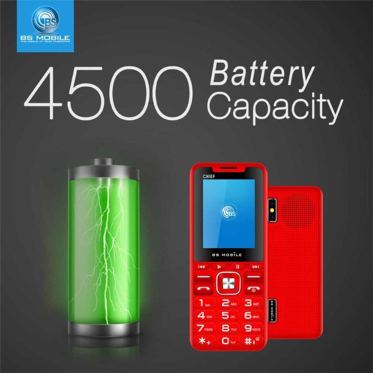 BS Mobile CHIEF Basic Phone with 4 SIM active & Powerbank function ...