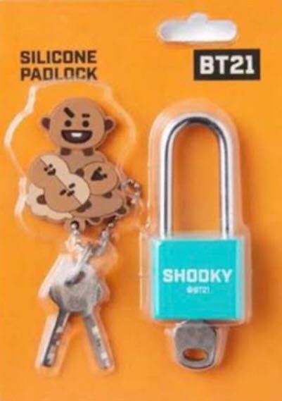 BT21 Shooky Silicon Padlock, Hobbies & Toys, Memorabilia & Collectibles ...