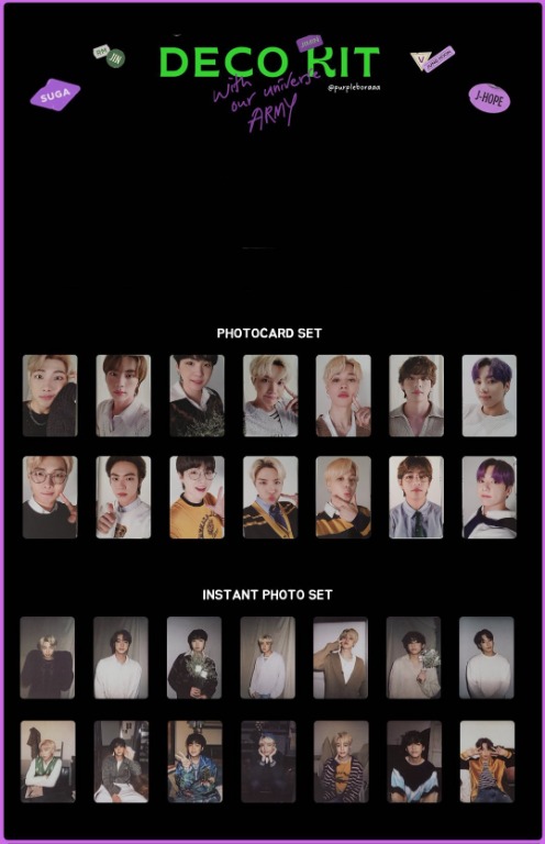 BTS Deco Kit Tingi, Hobbies & Toys, Memorabilia & Collectibles, K-Wave ...
