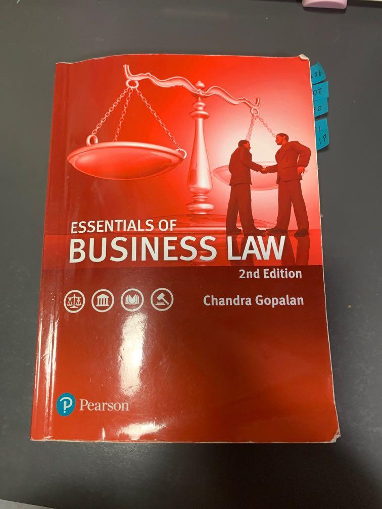Business Law Textbook Chandra Gopalan, Hobbies & Toys, Books ...