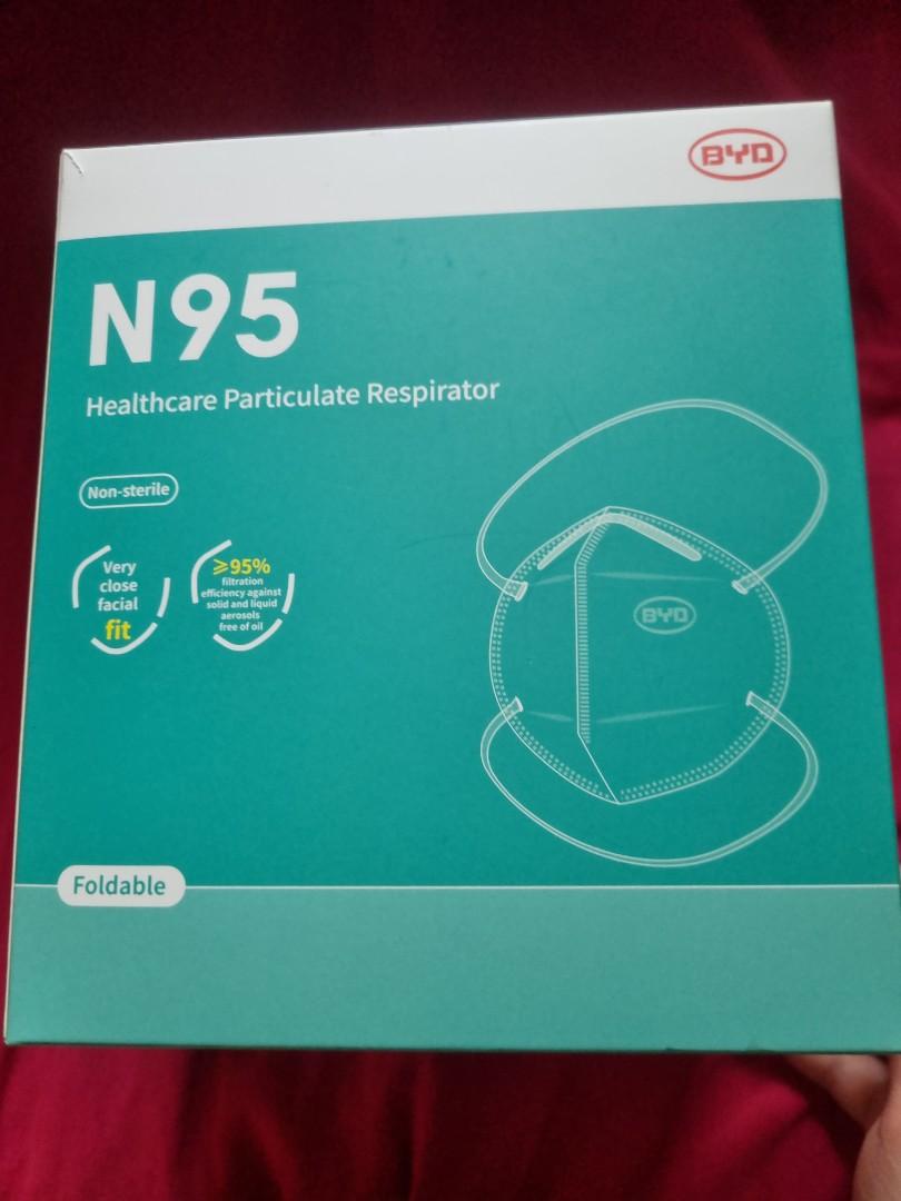 BYD N95 Healthcare Particulate Respirator 25pcs, Health & Nutrition ...