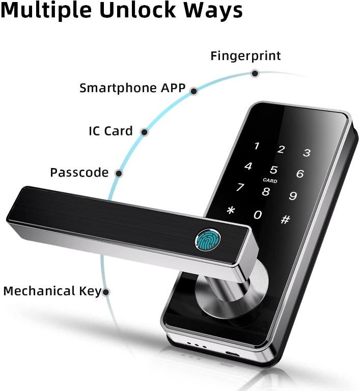 [C5692] Ruveno Smart Lock, Fingerprint Door Lock, Smart Door Lock ...