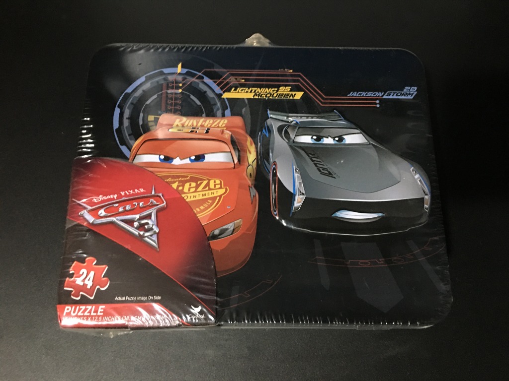 Cars 3 Puzzle In Lunch Box Case, Hobbies & Toys, Toys & Games on Carousell