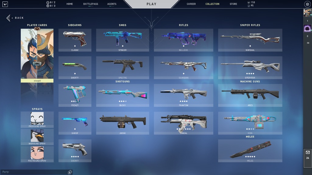 cheap valorant account 6 premium skins + 1 completed BP, Video Gaming ...