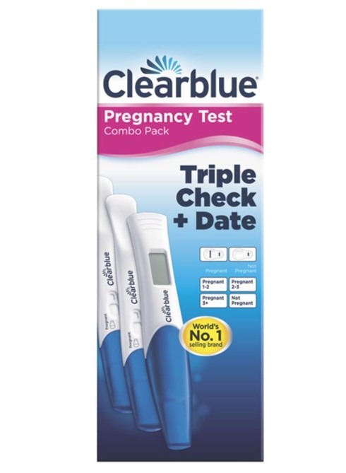 Clearblue Triple Check Pregnancy Test (2x Ultra Early + 1 Digital With ...