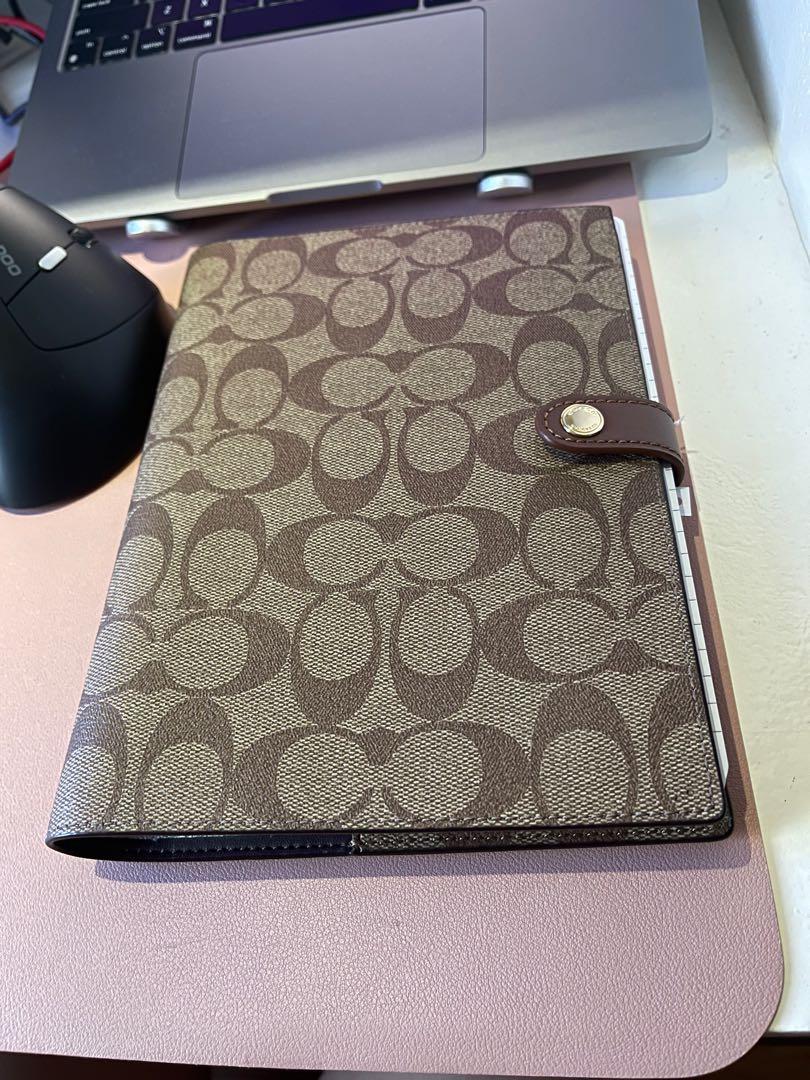 Coach Notebook in Signature Canvas Khaki, Hobbies & Toys, Stationary ...