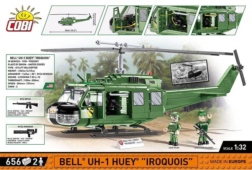 COBI US ARMY BELL UH1 HUEY HELICOPTER BRICKS (LEGO COMPATIBLE), Hobbies ...