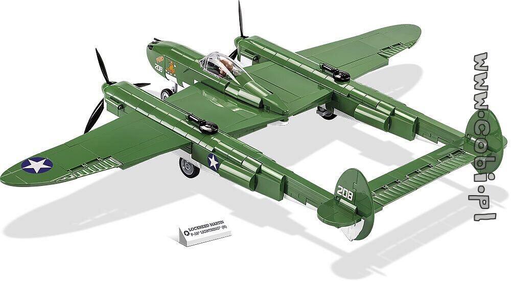 COBI USAF LOCKHEED P38 LIGHTNING FIGHTER PLANE BRICKS (LEGO COMPATIBLE ...
