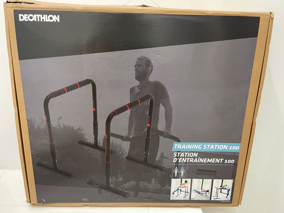 DECATHLON Dip bar Training Station 100, Sports Equipment, Exercise ...