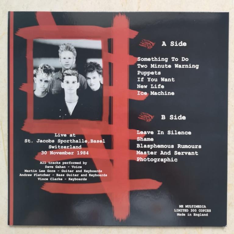DEPECHE MODE - Live In Basel 1984 (Unofficial Release Vinyl LP), Hobbies & Toys, Music & Media ...