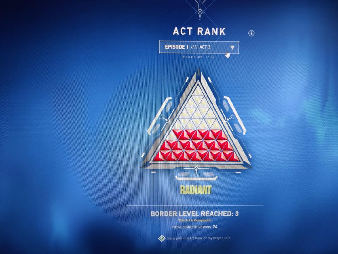 Ex-Radiant stacked valorant account with radiant buddy, Video Gaming ...