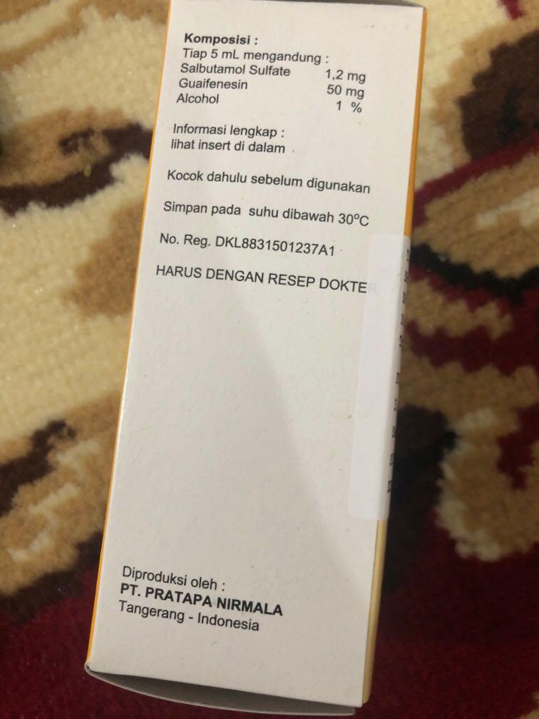 Fartolin Expectorant Syrup 100ml (Obat Batuk), Bayi & Anak, Lainnya di ...