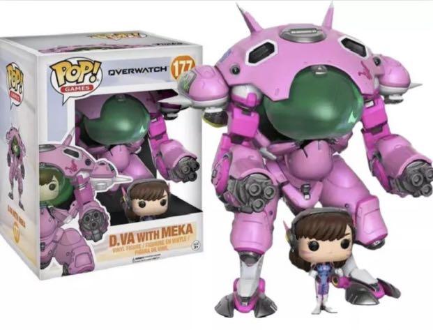 Funko Pop! Games: Overwatch D.VA & Meka Figure Model on Carousell