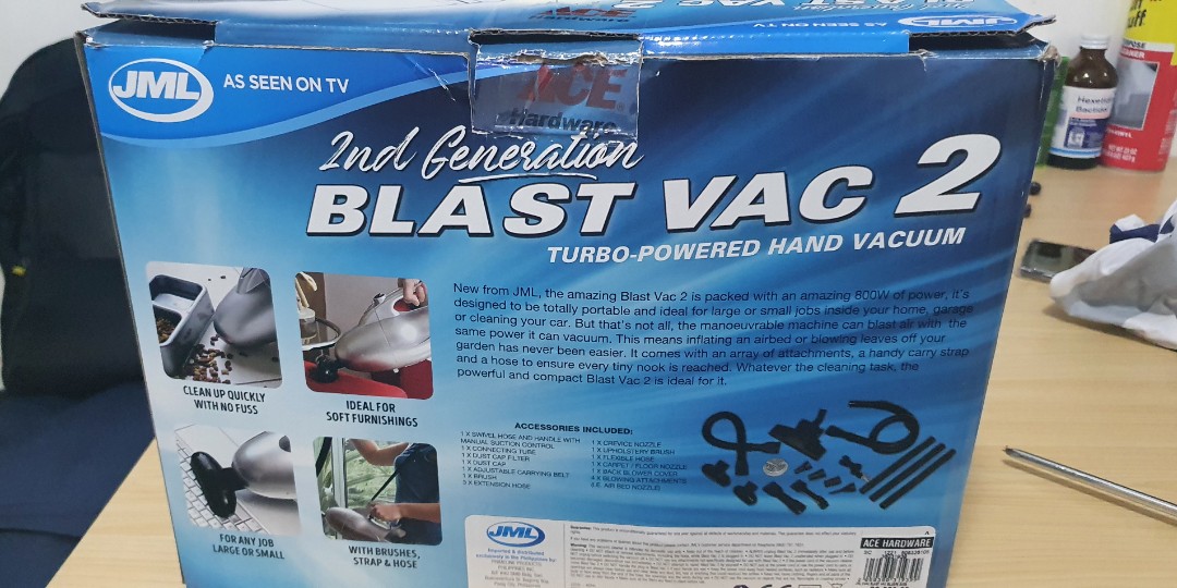 Hand Vacuum - Blast Vac 2, TV & Home Appliances, Vacuum Cleaner ...