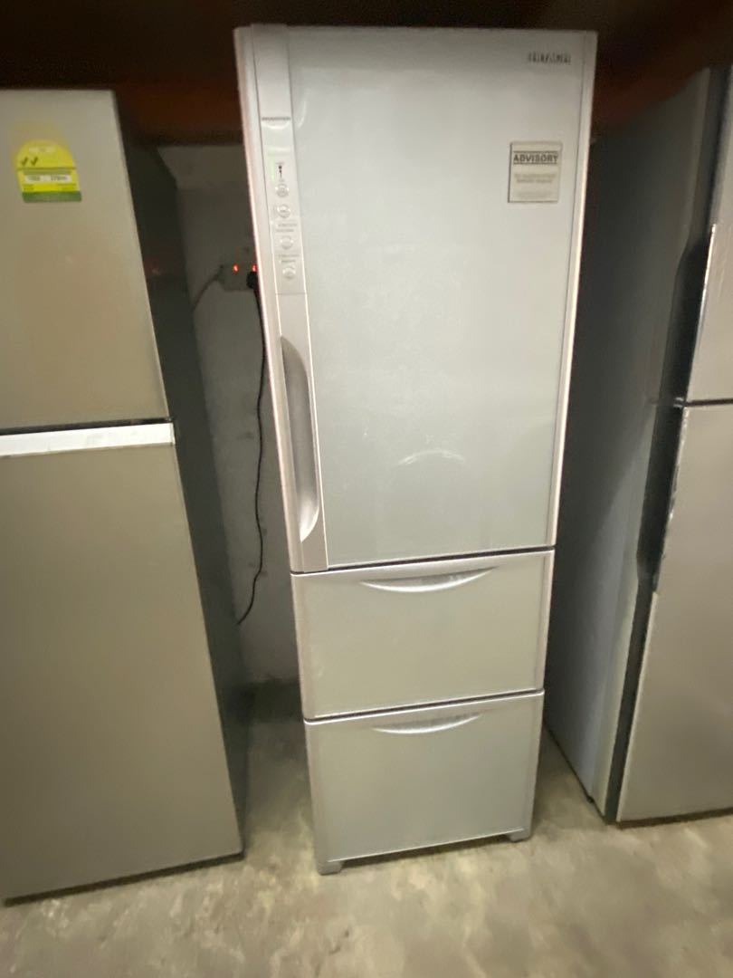 Hitachi 3Doors Bottom Freezer Auto Icemaker Inverter Fridge, 365L, TV ...