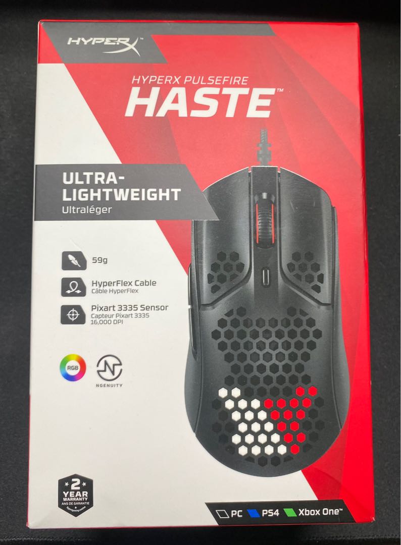 Hyperx Pulsefire Haste Ultralight Gaming Mouse, Computers & Tech, Parts ...