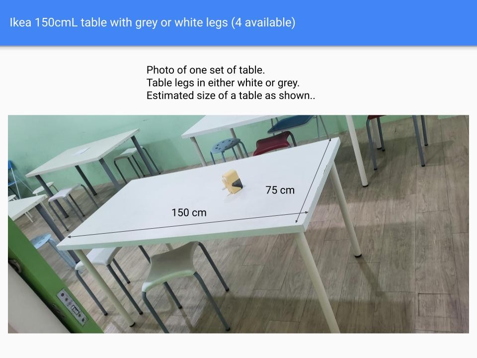 Ikea table / desk 150cm long, Furniture & Home Living, Furniture ...