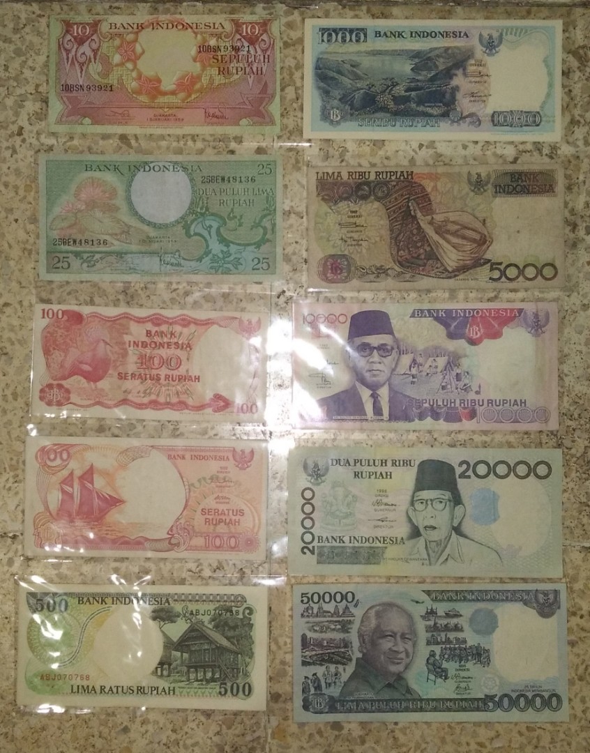 PAKET UANG KERTAS KUNO ISI 10 LEMBAR, Antik, Uang Lama di Carousell