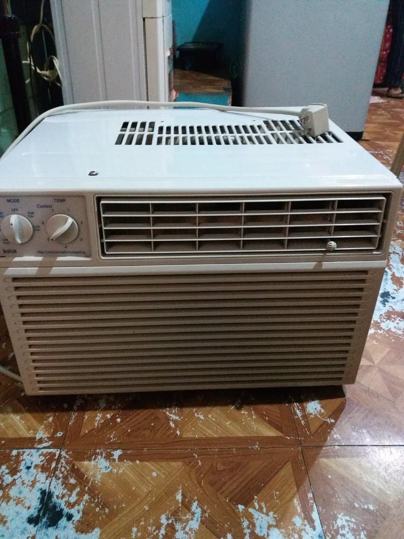 Kolin Window type aircon 0.6hp used, TV & Home Appliances, Air ...