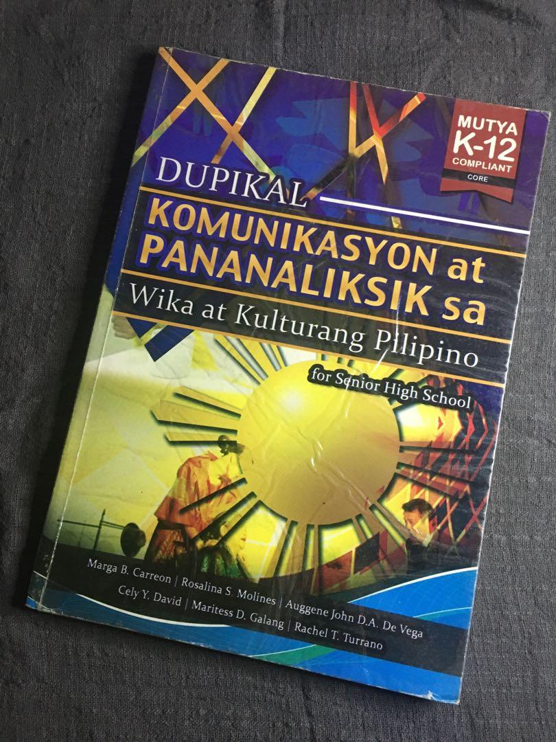 Komunikasyon at Pananaliksik sa Wika at Kulturang Pilipino (for Senior ...